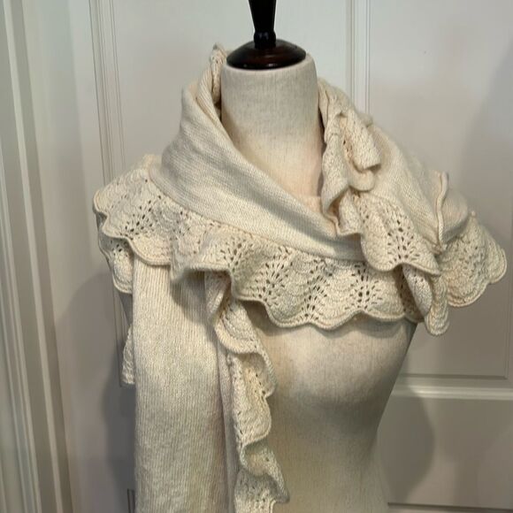 LOFT | Accessories | Loft Rayon Wool Cashmere Blend7 Inch Scarf With ...